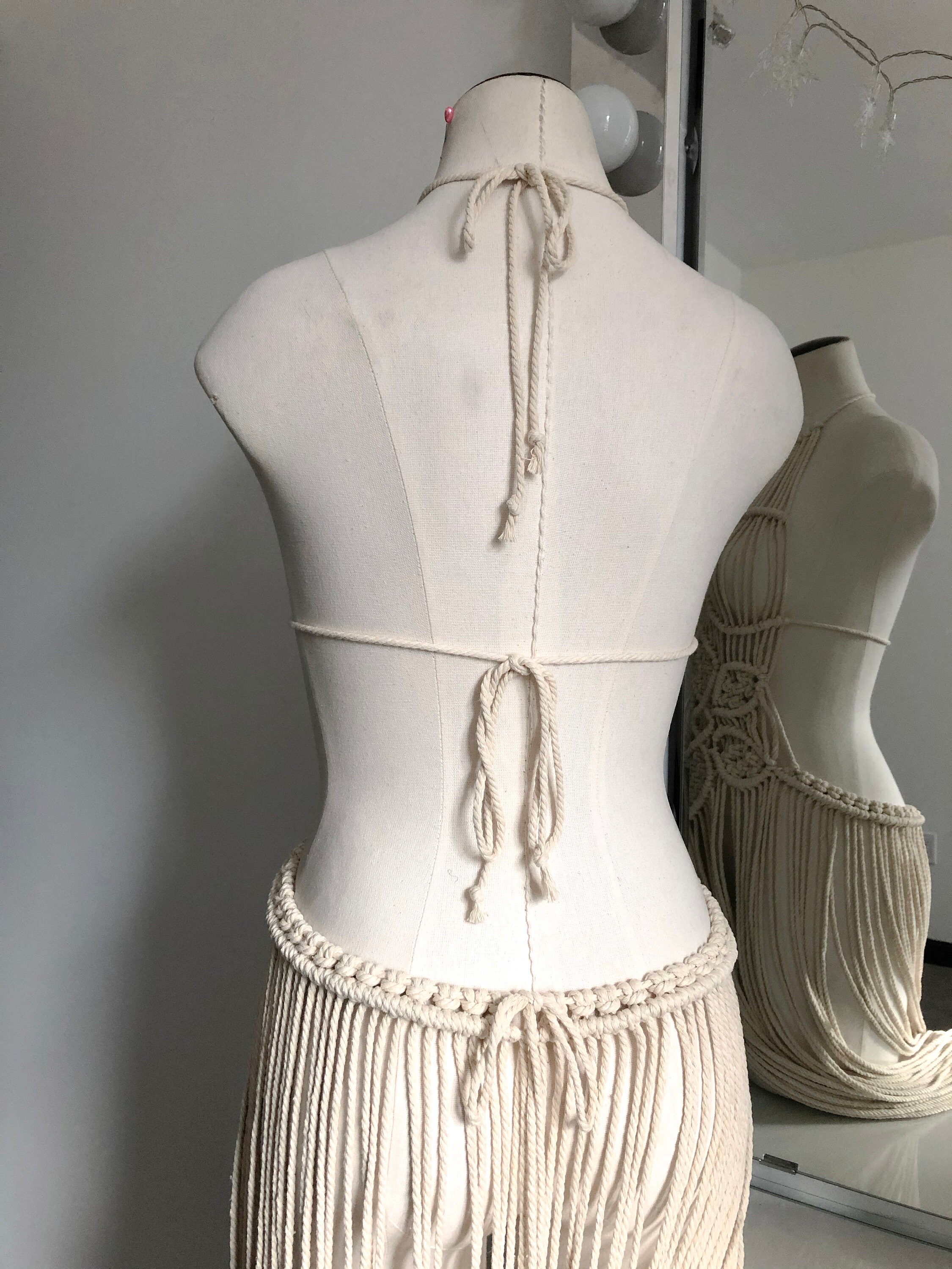 Macrame Dress Boho Hippie Festival Dress Coachella Burning Man | Etsy