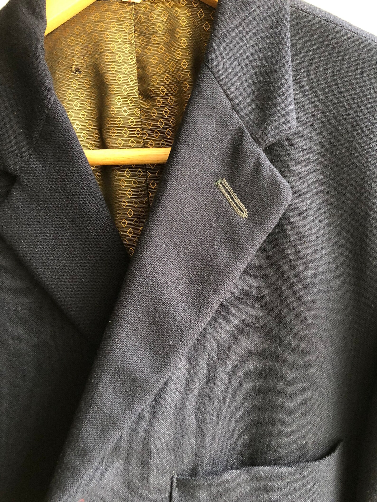 Roger David 1960s Black Club Jacket With 3 Brass Buttons Size 40 - Etsy