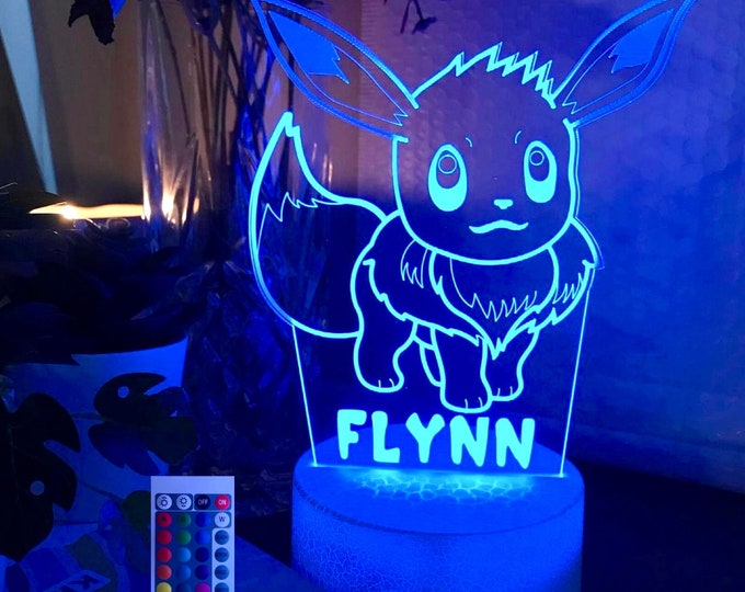 Eevee Light Box, Eeveelution Light Box, Eevee, Eeveelutions, Pokemon ...