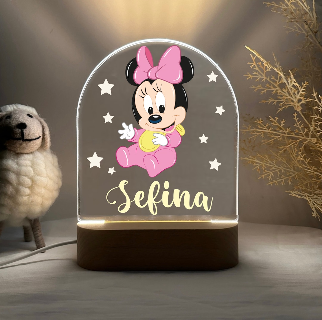 Personalised MINNIE MOUSE Night Light - Great Gift for Kids Birthdays ...