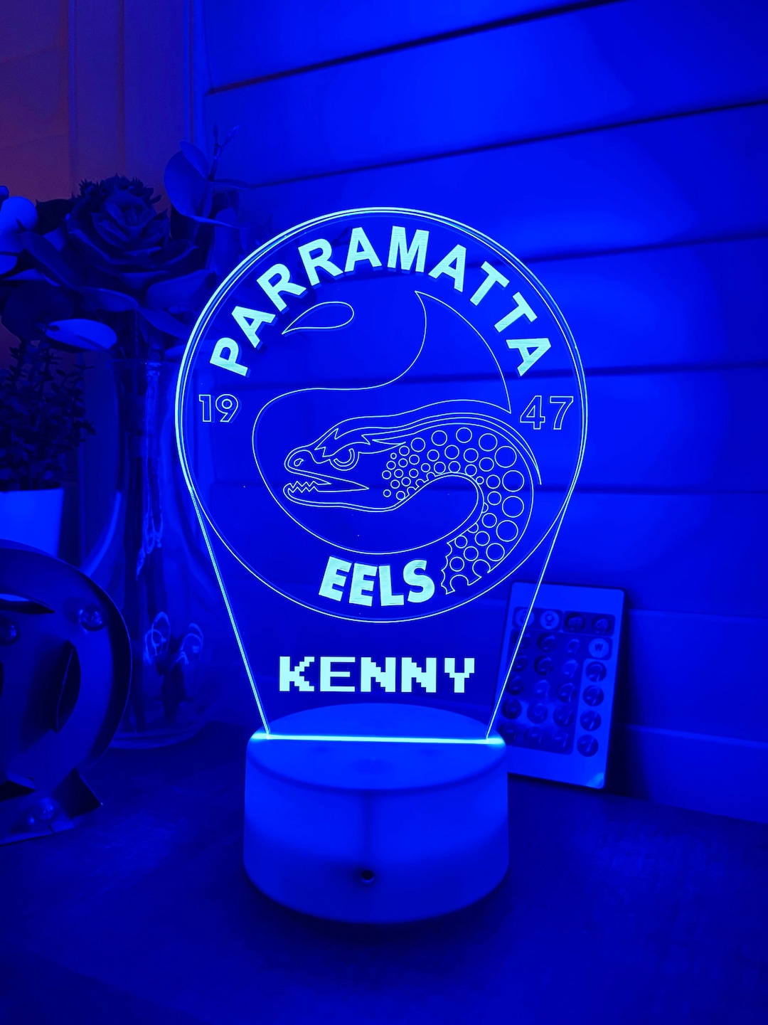 Personalised PARRAMATTA EELS NRL Night Light Perfect Gift for Fathers ...