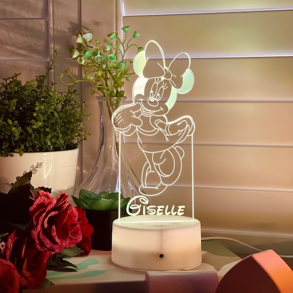 Minnie Mouse Neon Light - Etsy