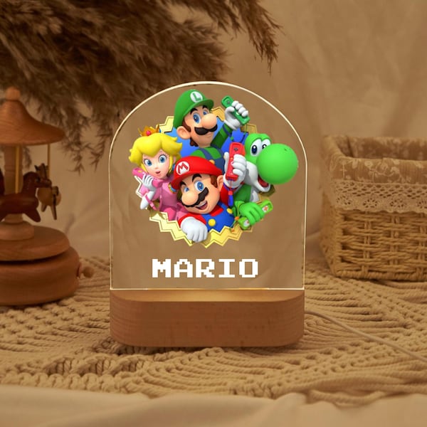Mario Lamp - Etsy