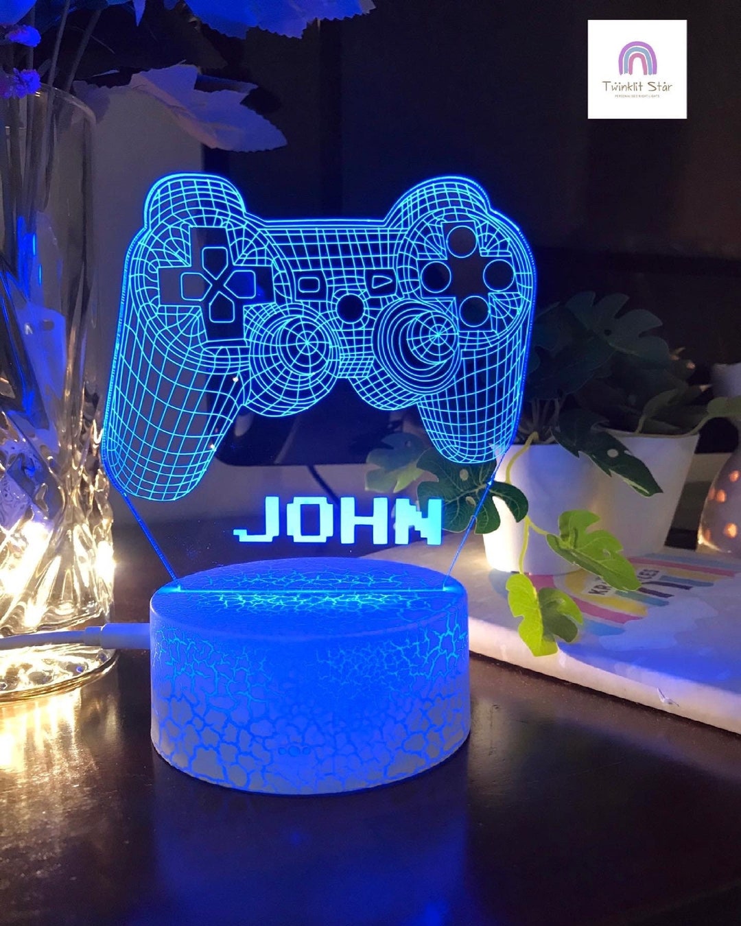 Personalised JOY STICK / JOYSTIX Night Light Kids Custom - Etsy