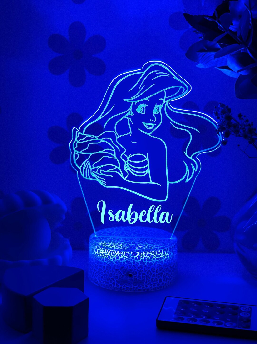 Personalized LITTLE MERMAID Night Light Perfect Christmas Gift Idea ...