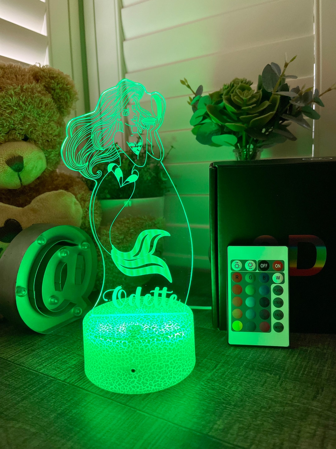 Personalised ARIEL MERMAID Night Light Perfect Christmas Gift Idea ...