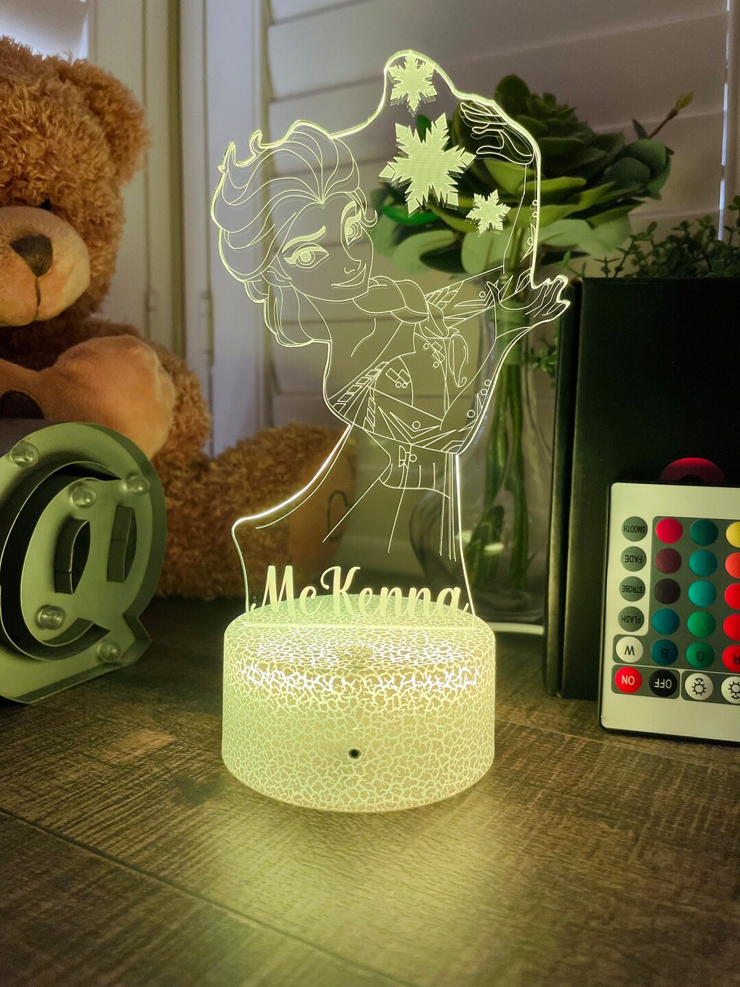 Personalised ELSA FROZEN Night Light Perfect Christmas Gift Idea Multi ...