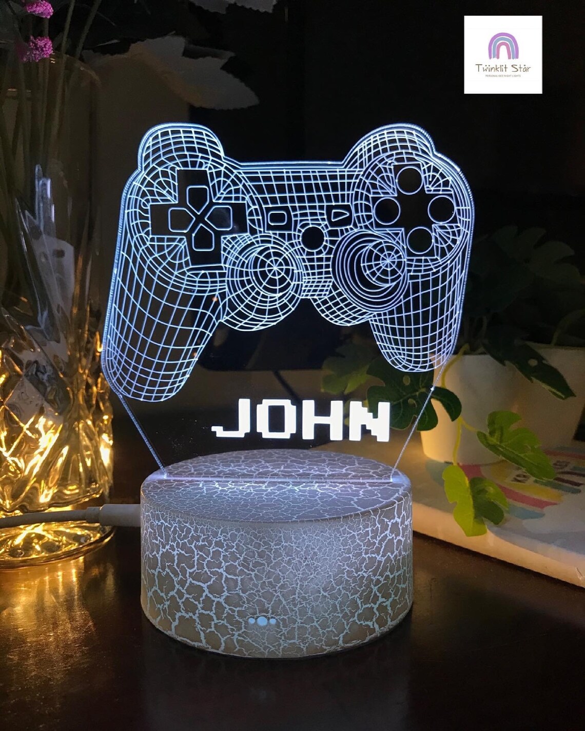 Personalised JOY STICK / JOYSTIX Night Light Kids Custom | Etsy