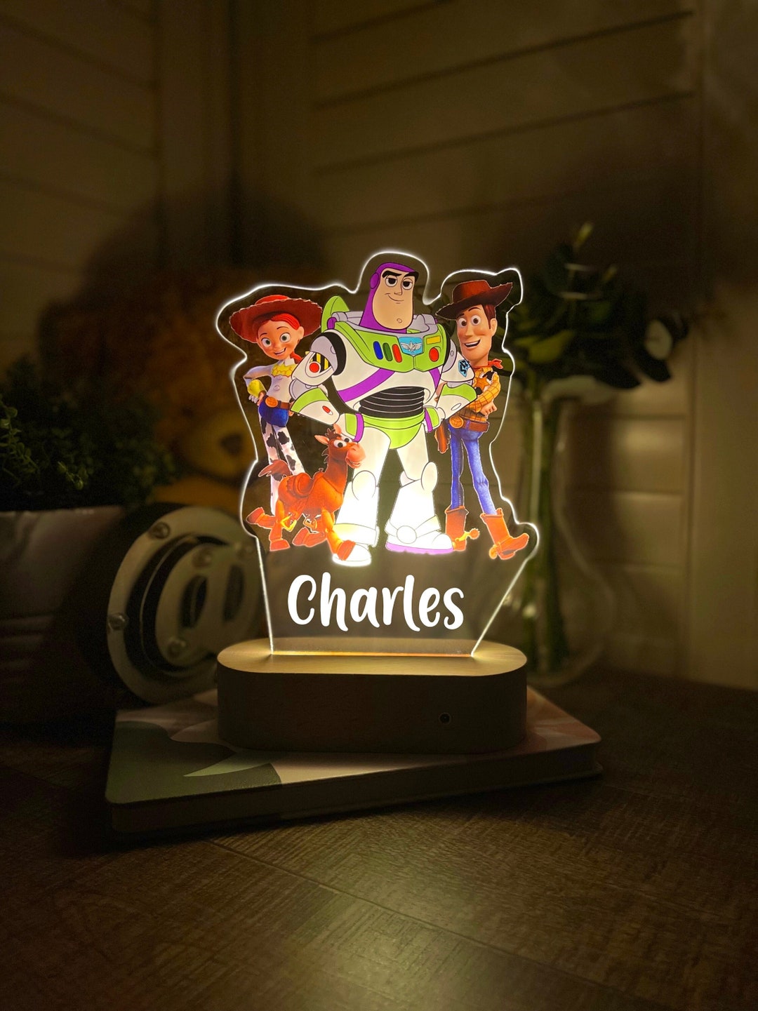 Personalized Toy Story Night Light: Kids Nursery Decor - Etsy