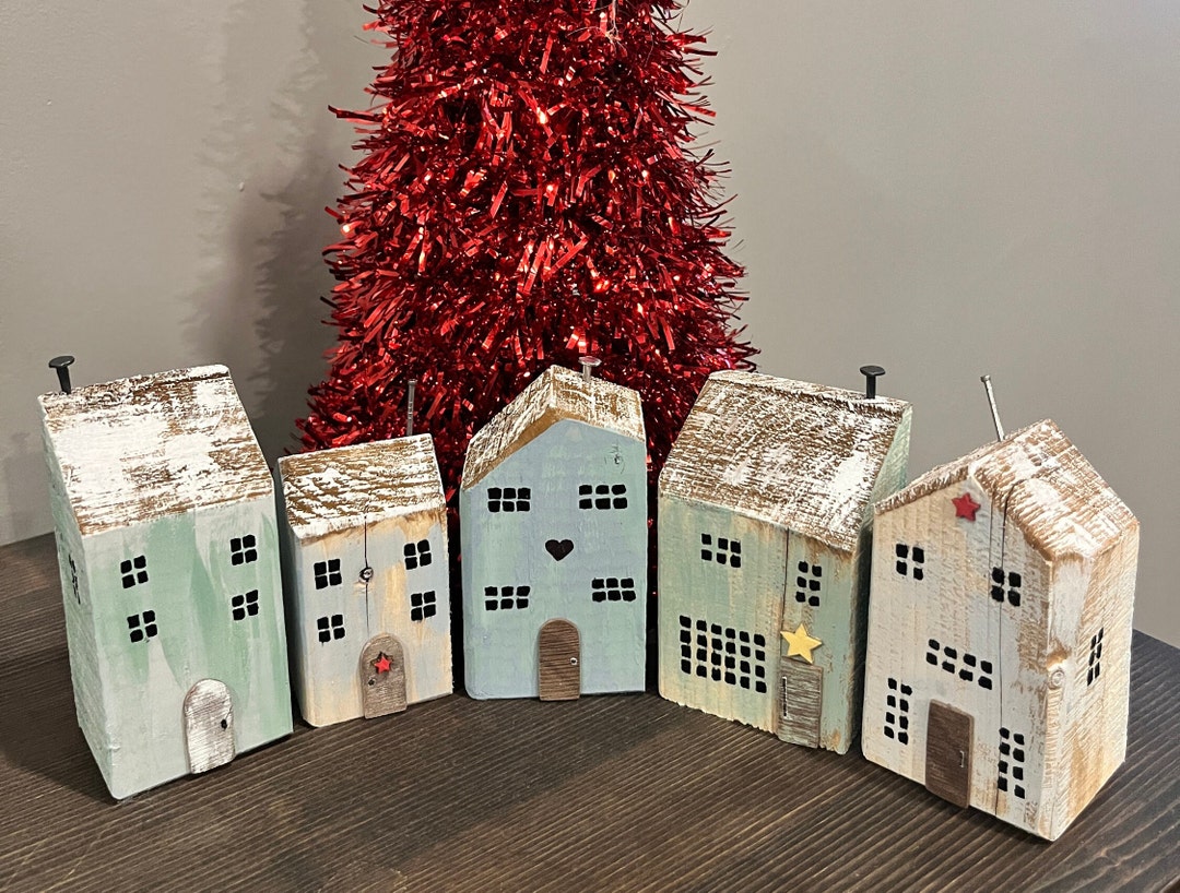 Miniature Wooden Village - Etsy