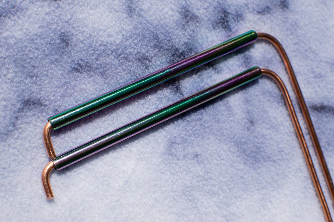 10 Inch Rainbow Handle Dowsing Rods Handmade - Etsy