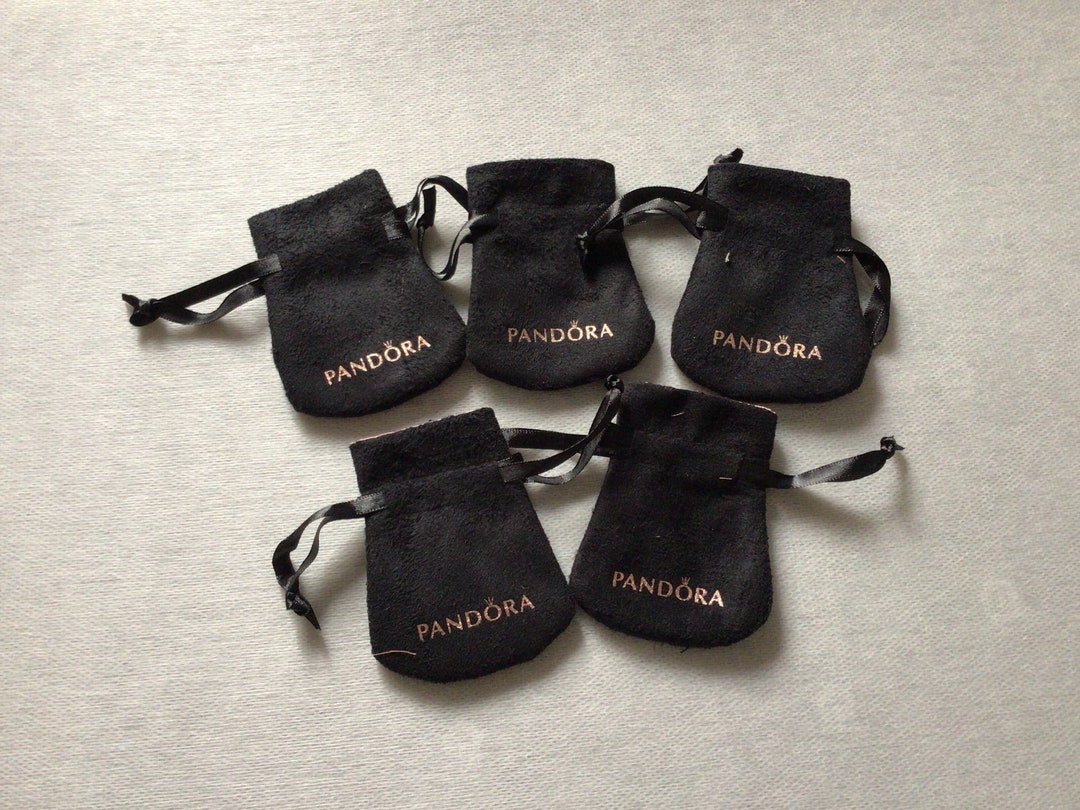 A Lot of 5 Jewelry Anti Tarnish Black Velvet Charm Pouch-ring Pouch ...
