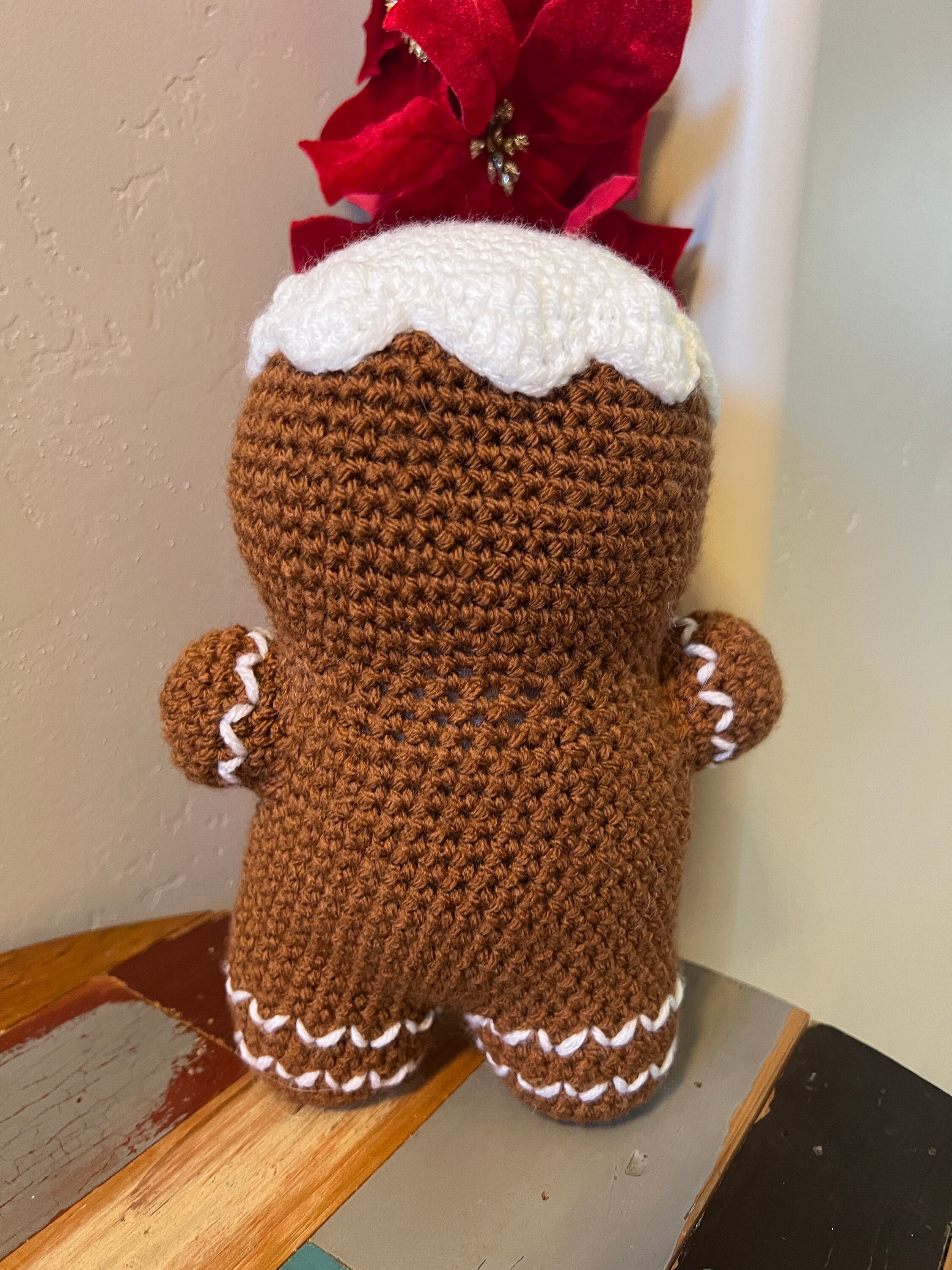 Handmade Plush Gingerbread Man Amigurumi Crochet Christmas Holiday ...