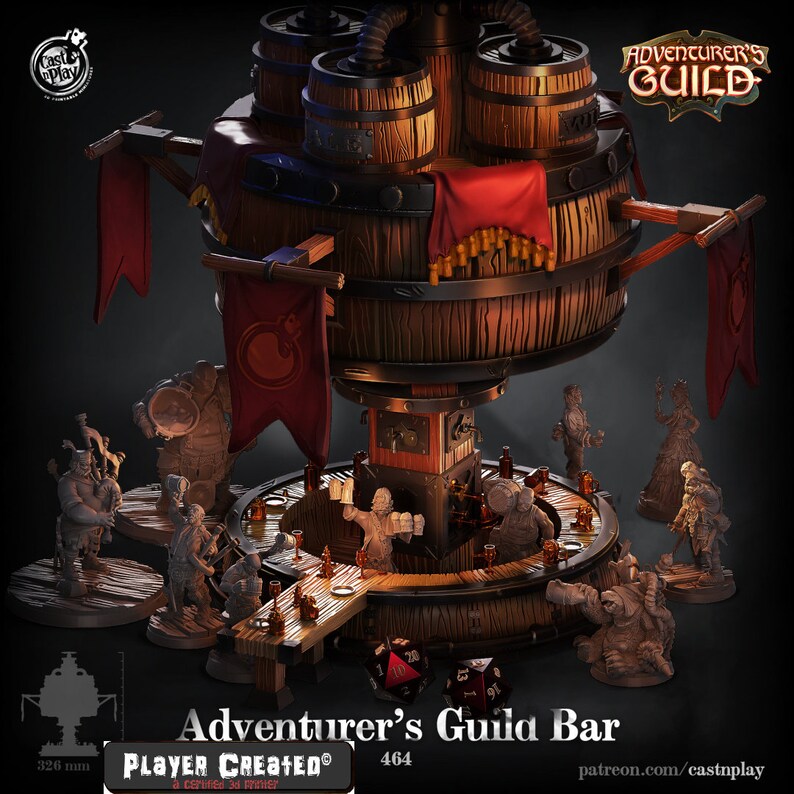 Adventurers Guild Leader From Cast N Play Adventurers Guild - Etsy