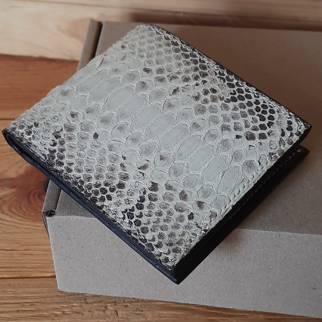 Luxury Men's Python Leather Wallet. Bifold Wallet Made of Exotic ...