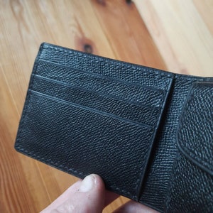Black Handmade Leather Wallet. Luxury Wallet. Exotic Leather Man Wallet ...
