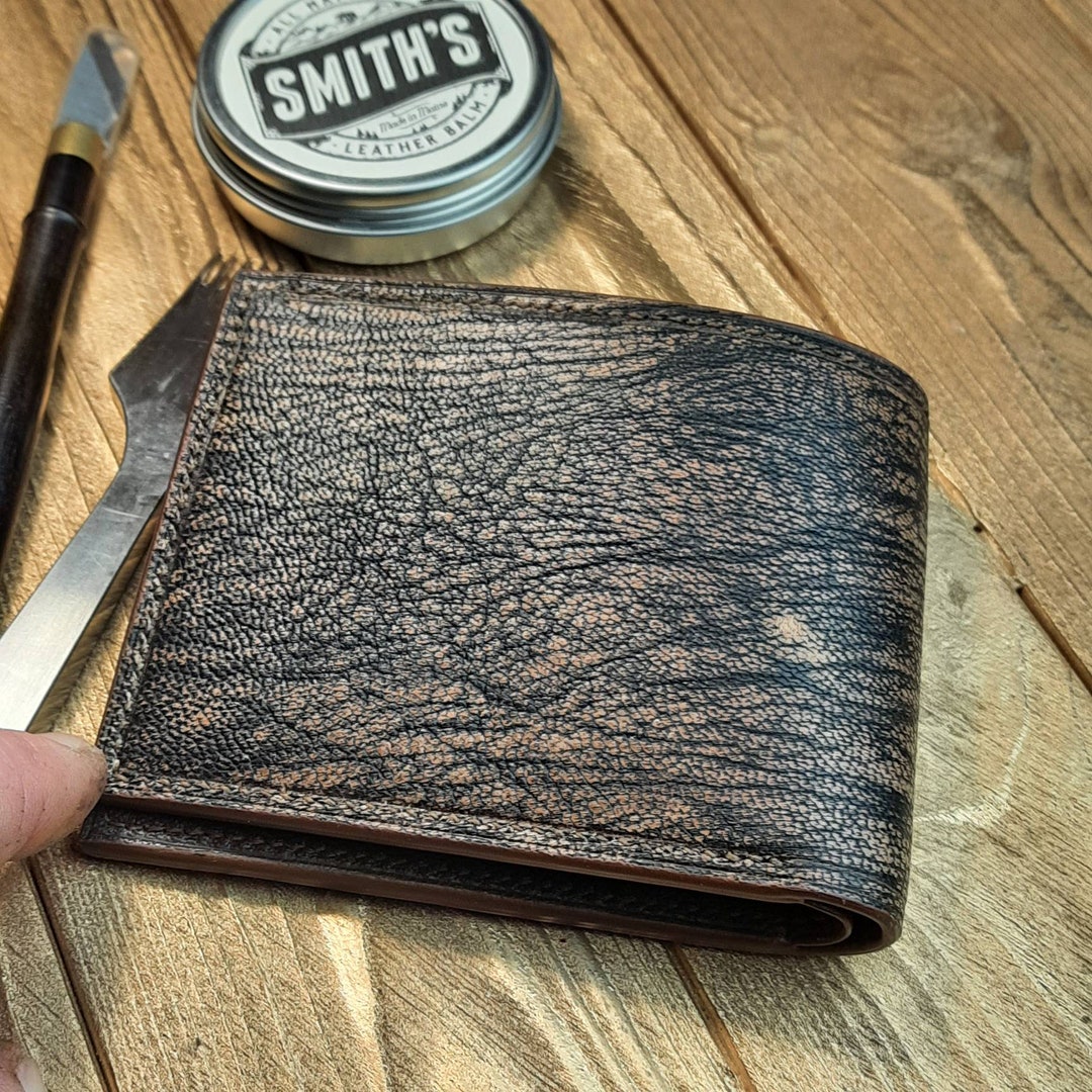 Bifold Wallet Exotic Goat Leather Luxury Exotic Wallet Leather ...