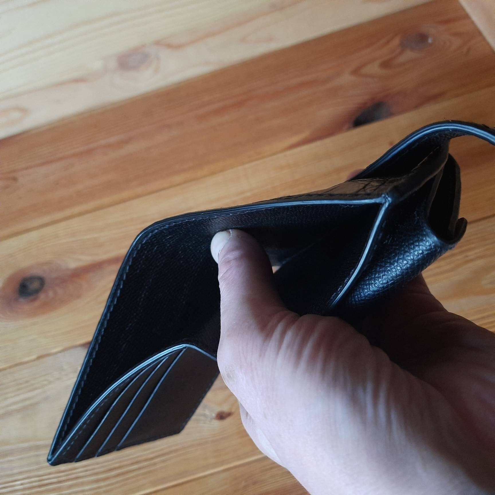 Black Handmade Leather Wallet. Luxury Wallet. Exotic Leather Man Wallet ...