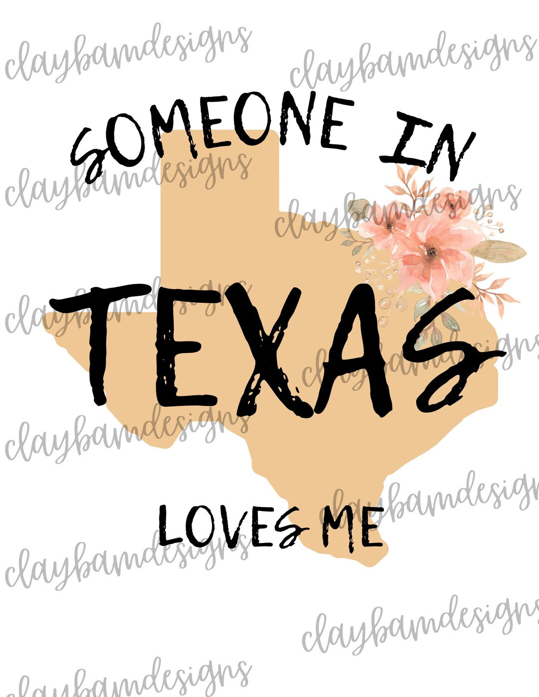 Texas, Someone Loves Me Png, Cute Texas Design - Etsy