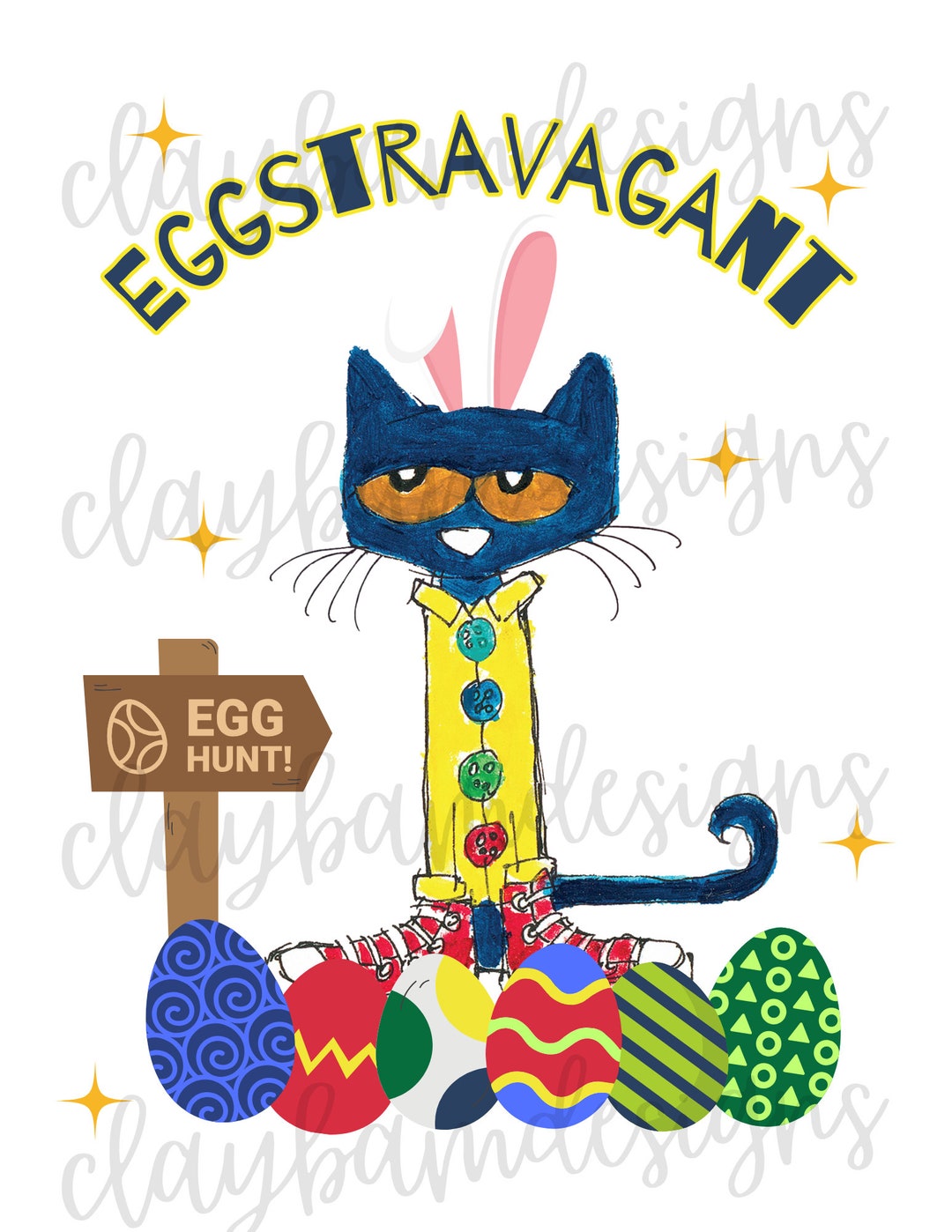 Pete the Cat Png, Pete the Cat Easter Png, Easter Png - Etsy Hong Kong