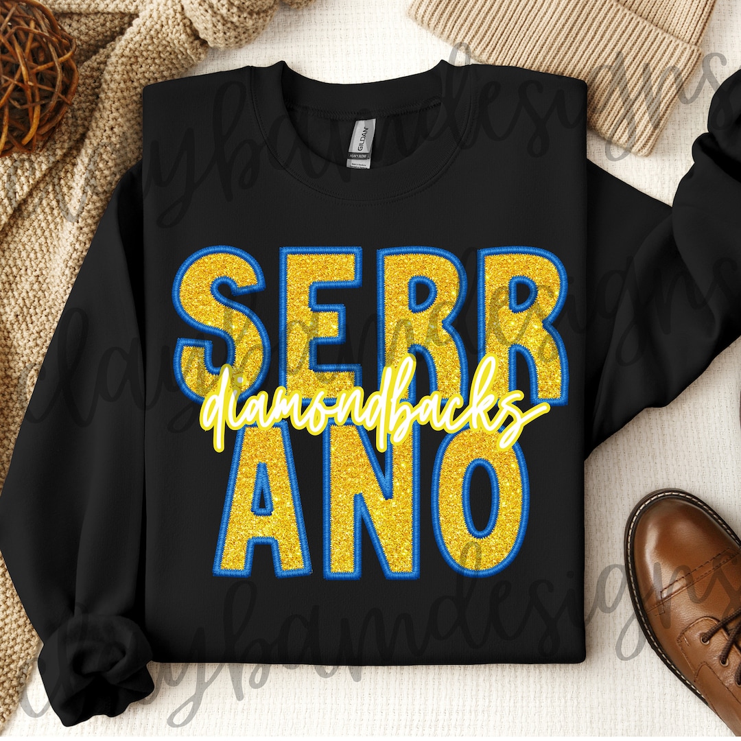 Faux Embroidery Faux Sequins PNG, Serrano Diamondbacks, Mascot ...