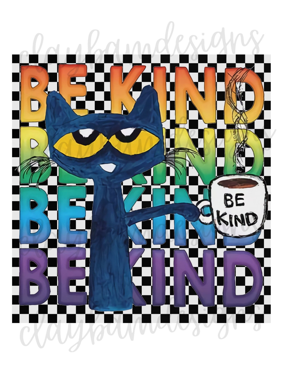 Pete the Cat Png, Pete the Cat BE KIND Png, Be Kind Png - Etsy Ireland