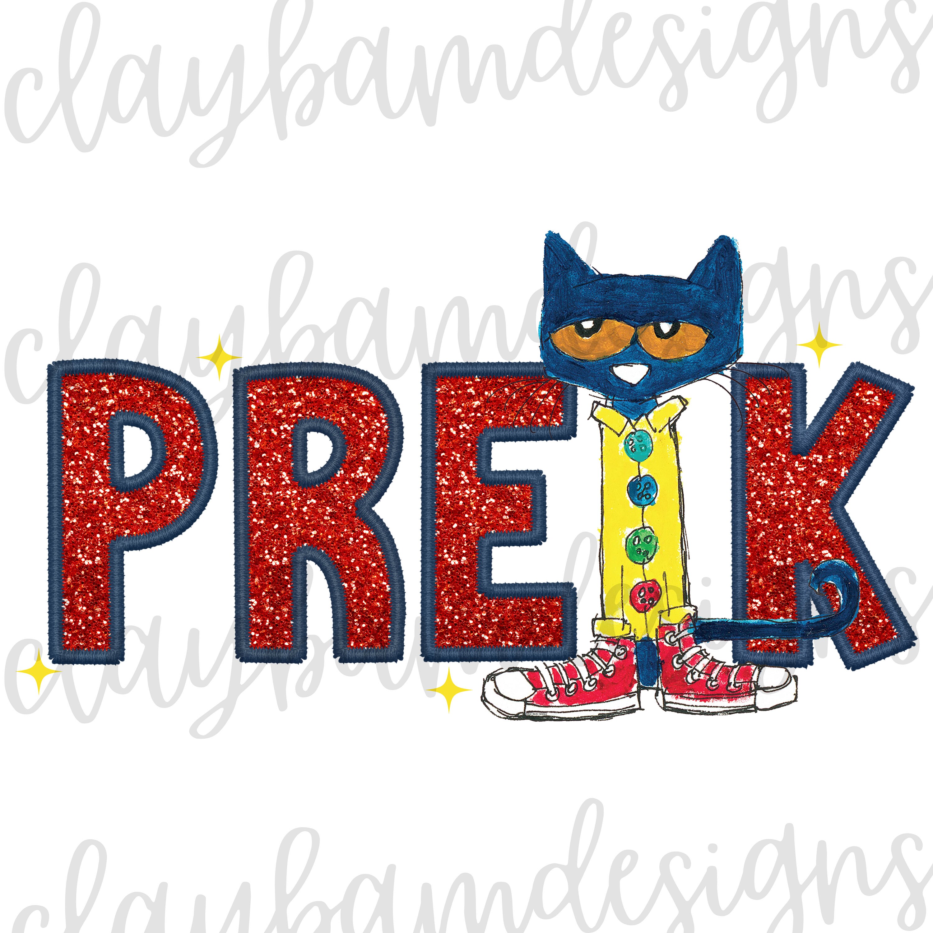 Pete the Cat Png, Pre-k Teacher Png, Pete the Cat Pre-k Png, Pre-k Png ...