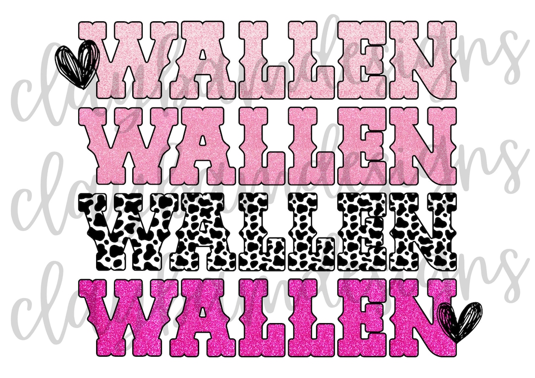 Morgan Wallen Png, Morgan Wallen Cow Print Png, Pink Morgan Wallen Png ...