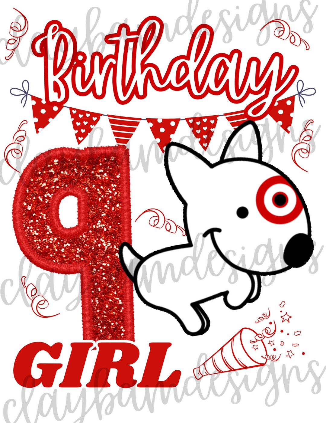Target Birthday Png, Turning Nine Png, Bullseye Png, Target Dog Png - Etsy