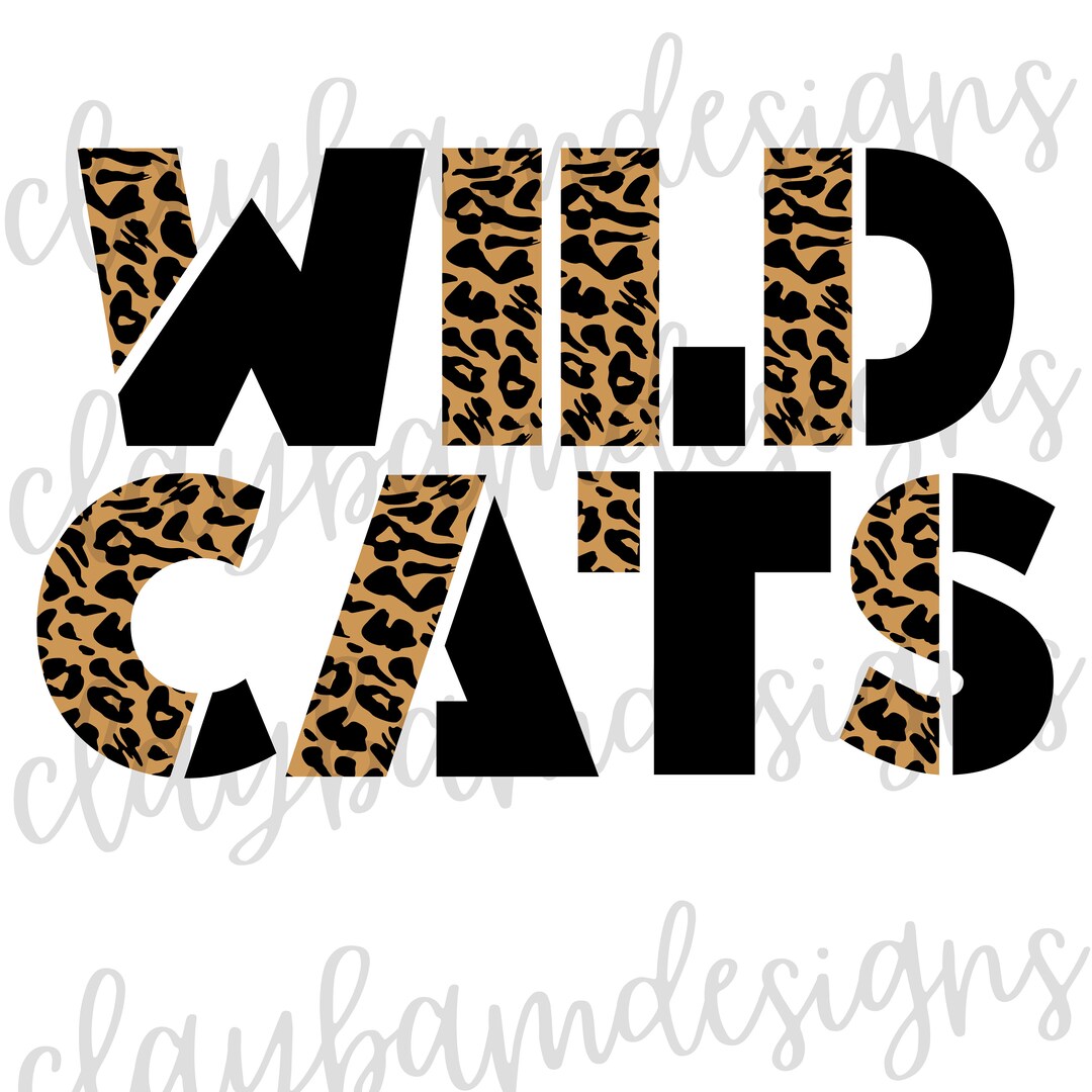 Wildcats Png, Leopard Letters Png, Wildcat Leopard Letters Png - Etsy