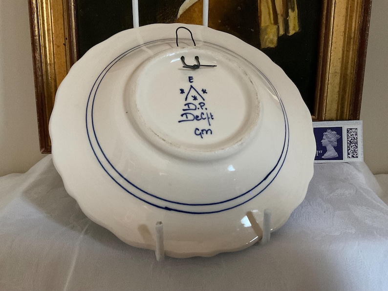 Vintage Hand Painted Delft Small Plate, Collectable Delft, Blue and ...