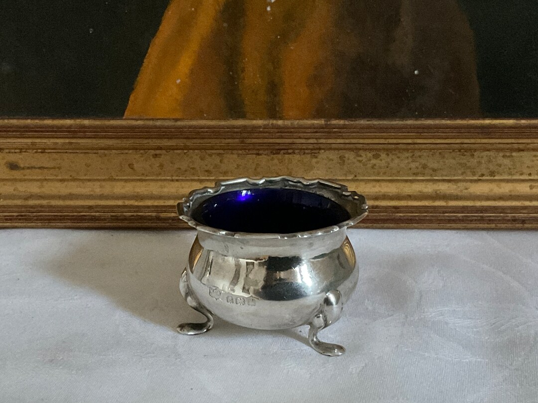 Antique Sterling Silver Three Footed Open Mustard Pot Silver - Etsy