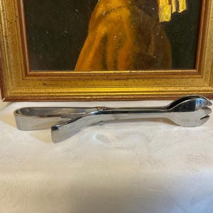 Retro Small Viners Stainless Steel Spring Loaded Serving Tongs, Tongs ...