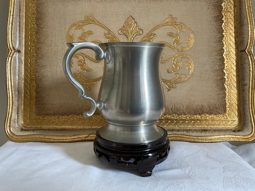 Vintage Crown Rose Half Pint Bell Shaped Tankard Hand Crafted From Cast ...