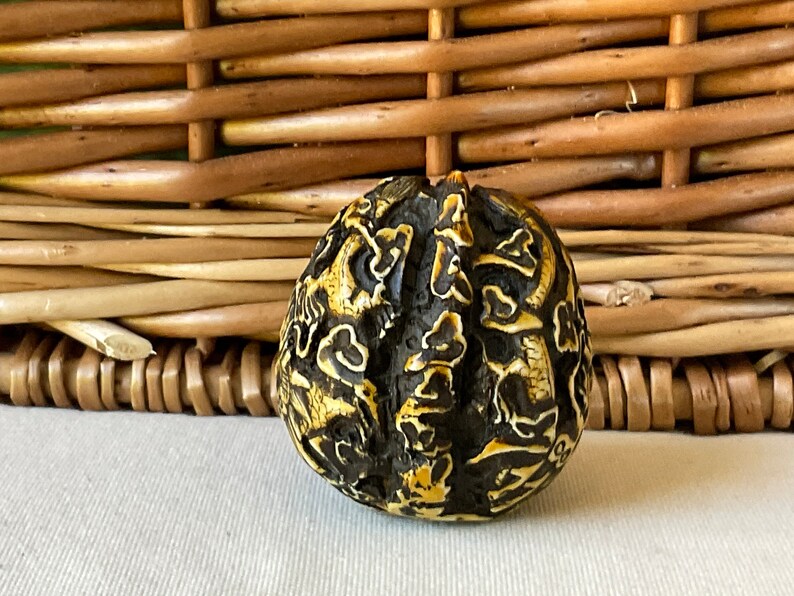 Chinese Carved Walnut Figurine Resin Textured Dragons - Etsy