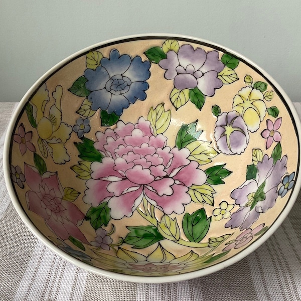 Asian Floral Bowl - Etsy