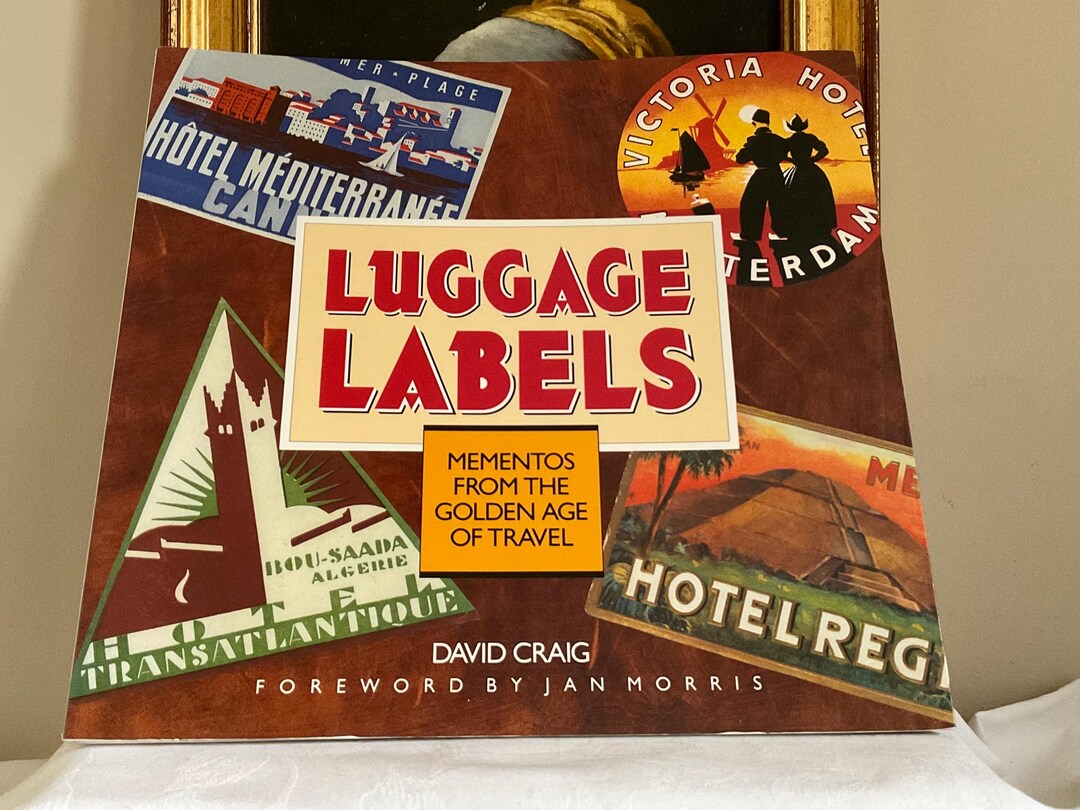 Vintage Luggage Labels Book, Exotic Destinations 1980s , Mementos of ...