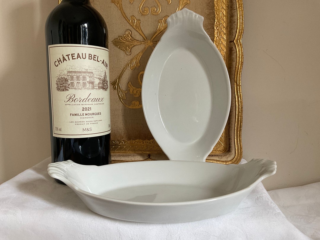 Vintage Apilco Oval Small Gratin Dish, Oven to Table , Apilco Porcelain ...