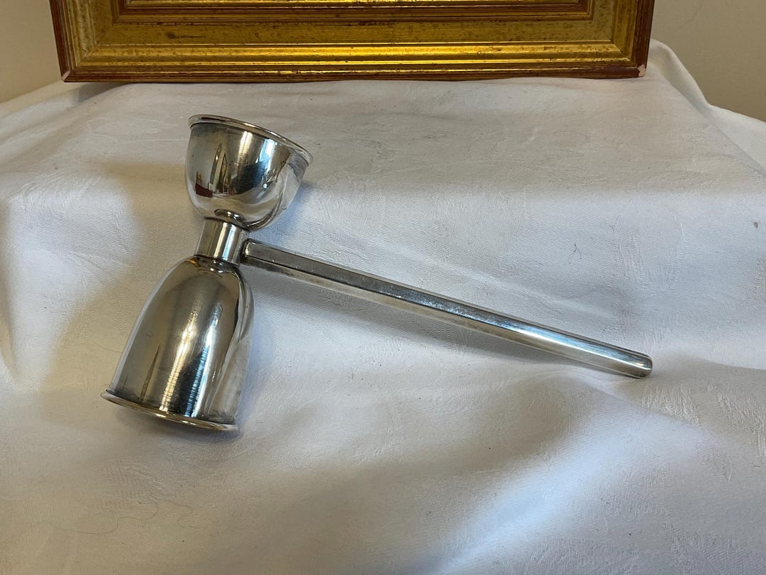 Silver Plated Vintage Double Ended Spirit Measure on a Stem, Double ...
