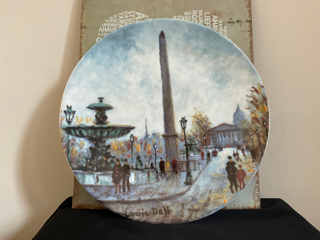 Vintage Limoges Porcelain Plate, Louis Dali Place De La Concorde - Etsy