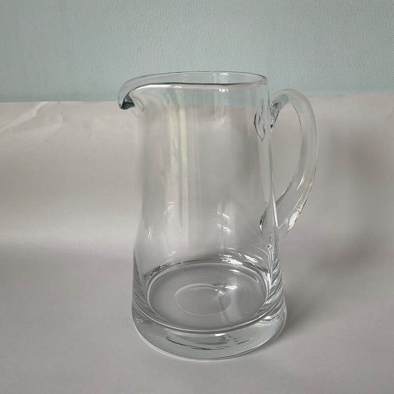 Clear Glass Pitcher - Etsy