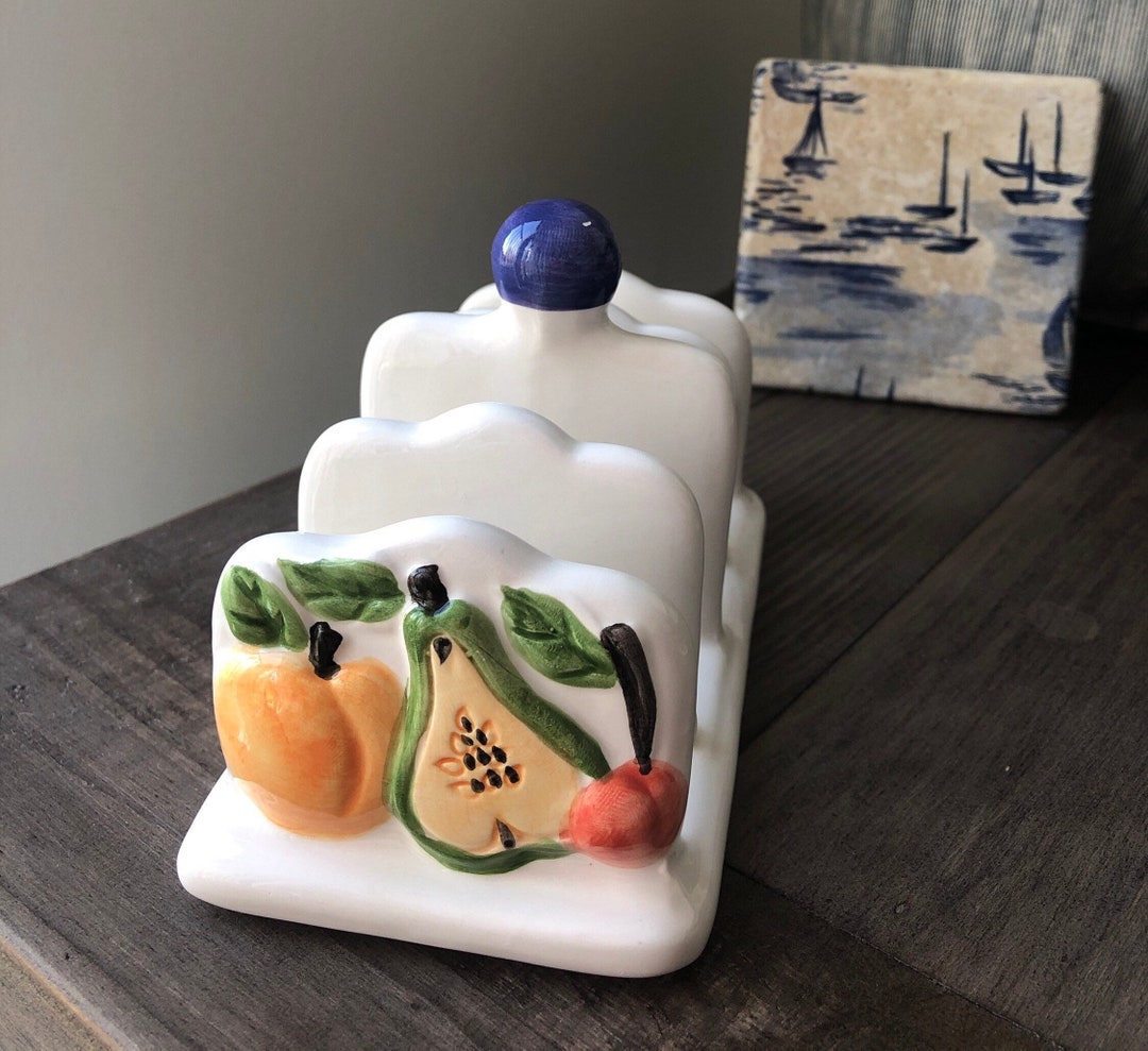 Toast Rack, Colourful Ceramic Toast Rack, Breakfast Toast Rack, Toast ...