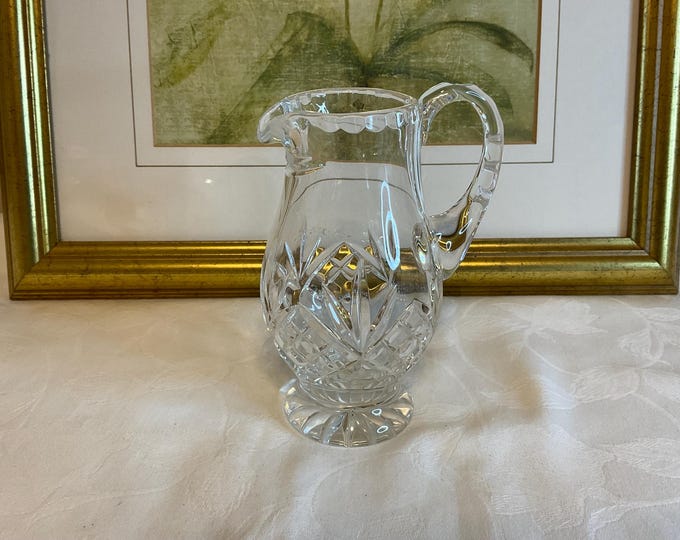 Small Edinburgh Crystal Glass Jug or Creamer, High Quality 1/4 Pt ...