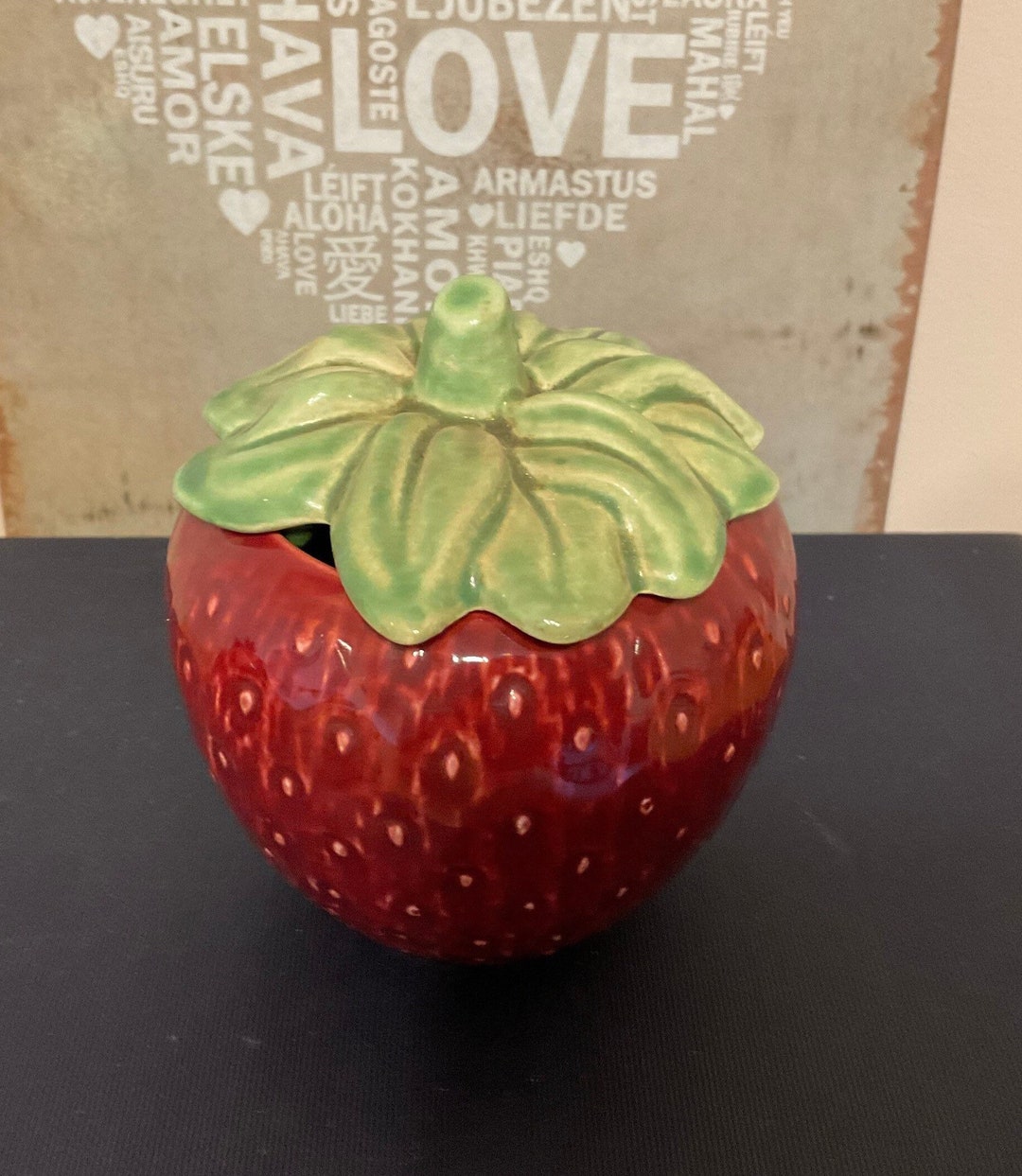 Iconic Sylvac 585 Strawberry Jam Jar, Lidded Jam Pot, Vintage ...