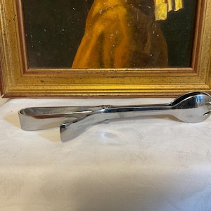 Retro Small Viners Stainless Steel Spring Loaded Serving Tongs, Tongs ...