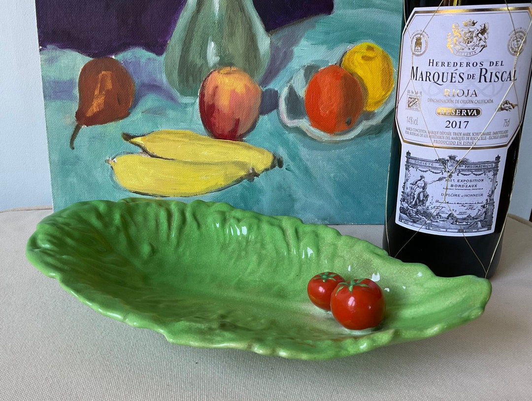 Vintage Carlton Ware Lettuce Leaf Dish With Raised Tomatoes, 1925 ...