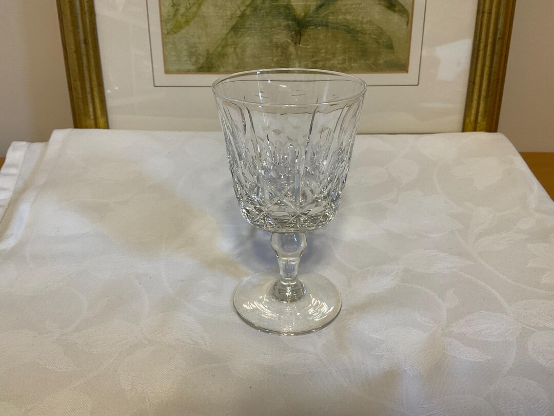Vintage Webb Crystal Sherry Glass, Hand Cut Olive Design - Etsy