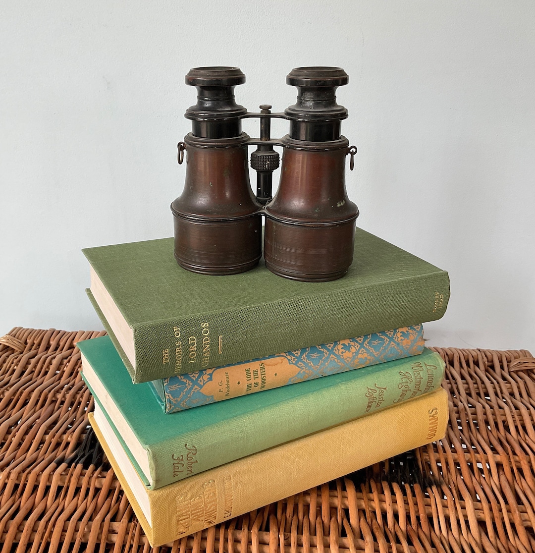 Vintage Army Binoculars, Standard Issue Brass Binoculars, 1940s, Home ...