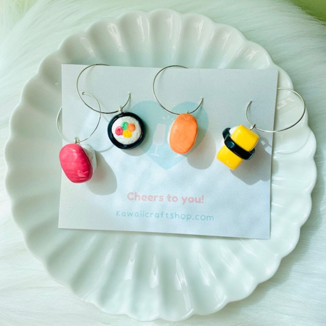 Wine Charms, Cute Charms, Kawaii Charms, Sushi Charm, Japanese Charm ...