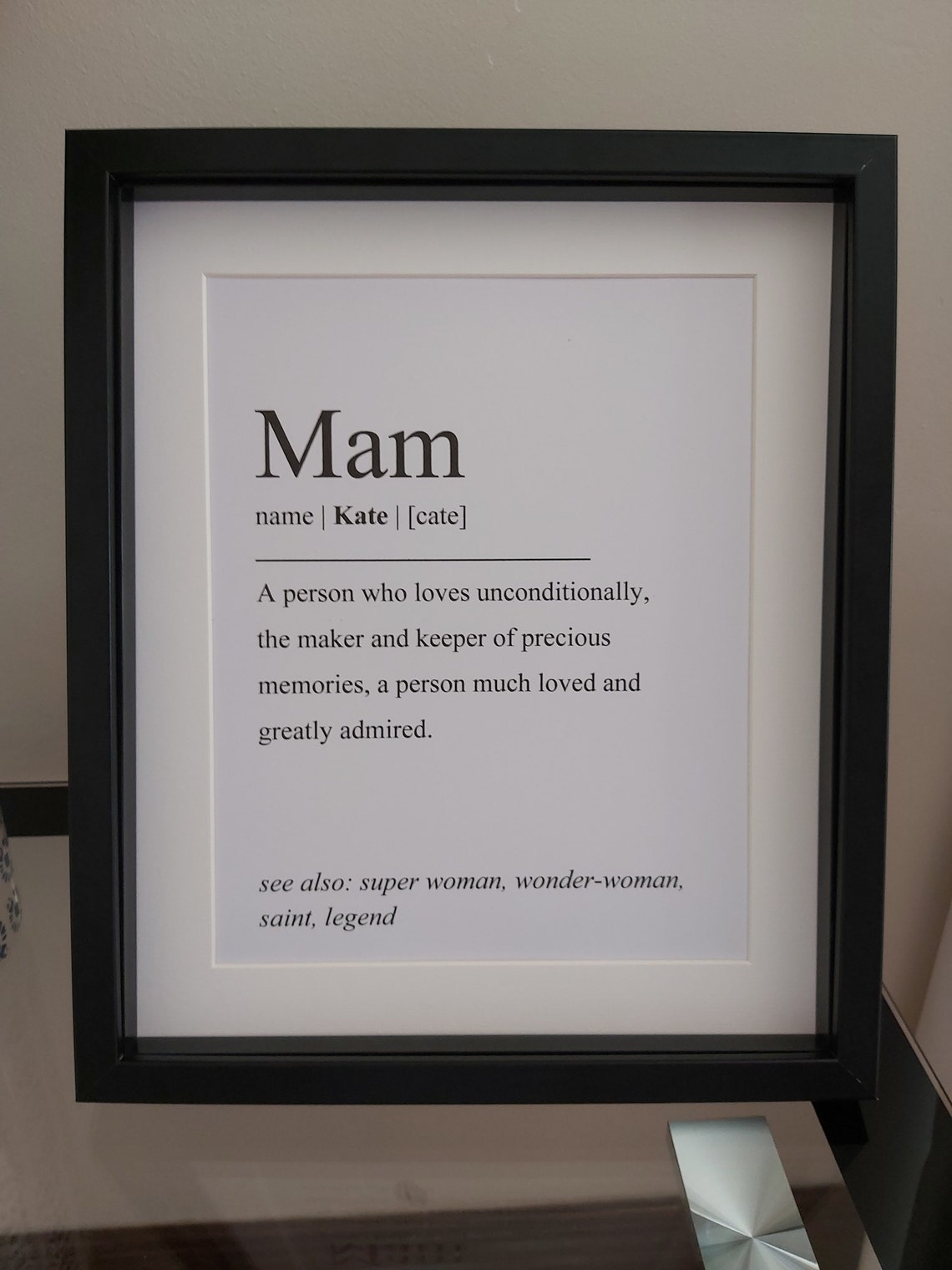 Mammy Mum Mummy Mam Definition A4 Wall Print Mother's - Etsy